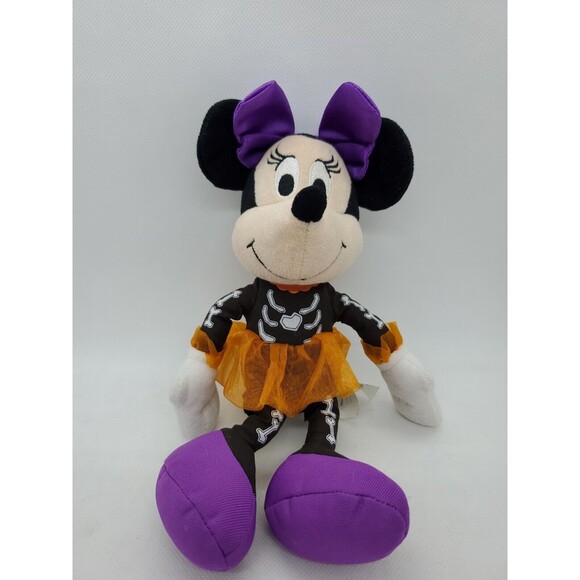 Disney | Toys | Disney Minnie Mouse Skeleton Plush Disney Halloween ...